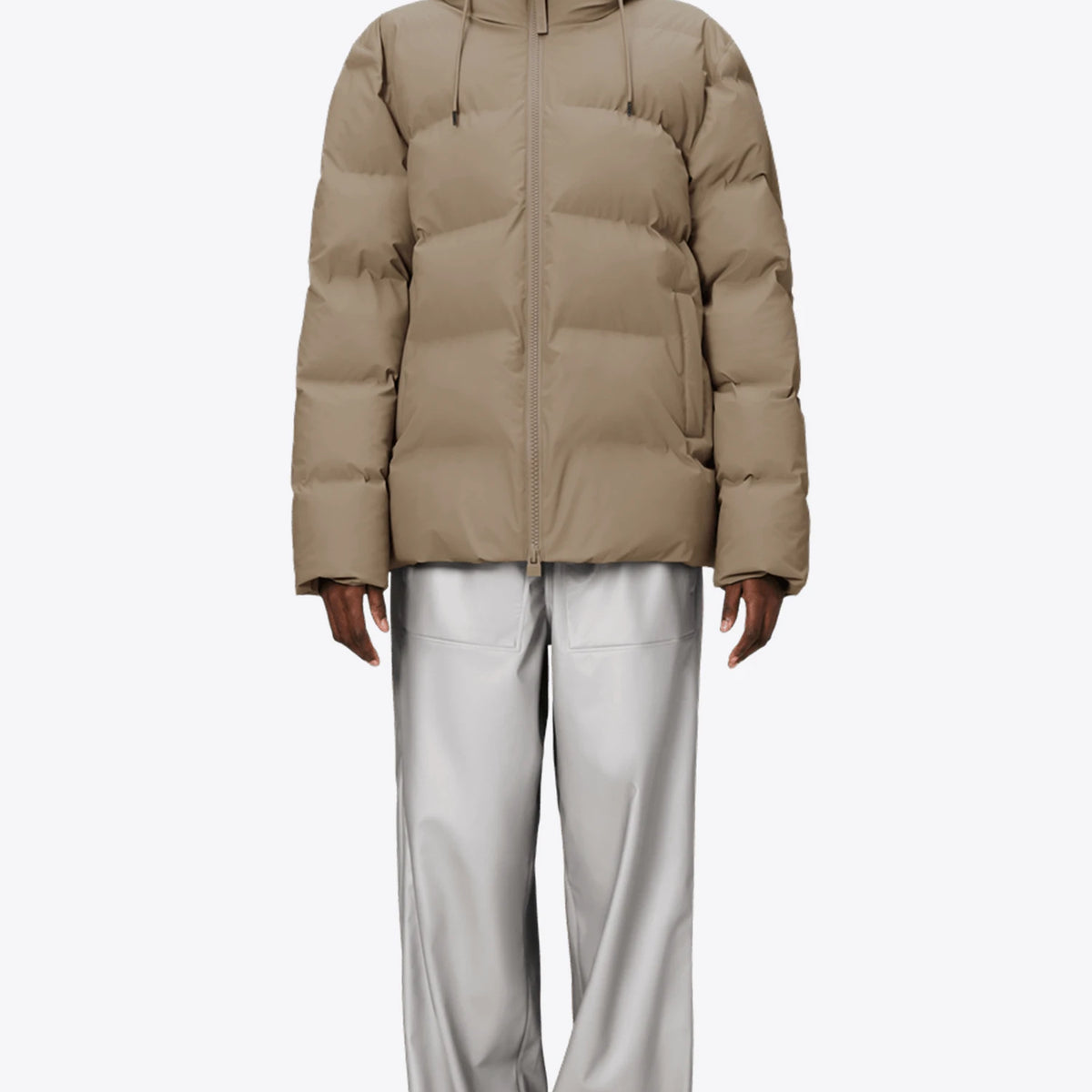 Rains Alta Puffer Jacket Beige Coat - FREE 24h delivery!* – Thunderkraft