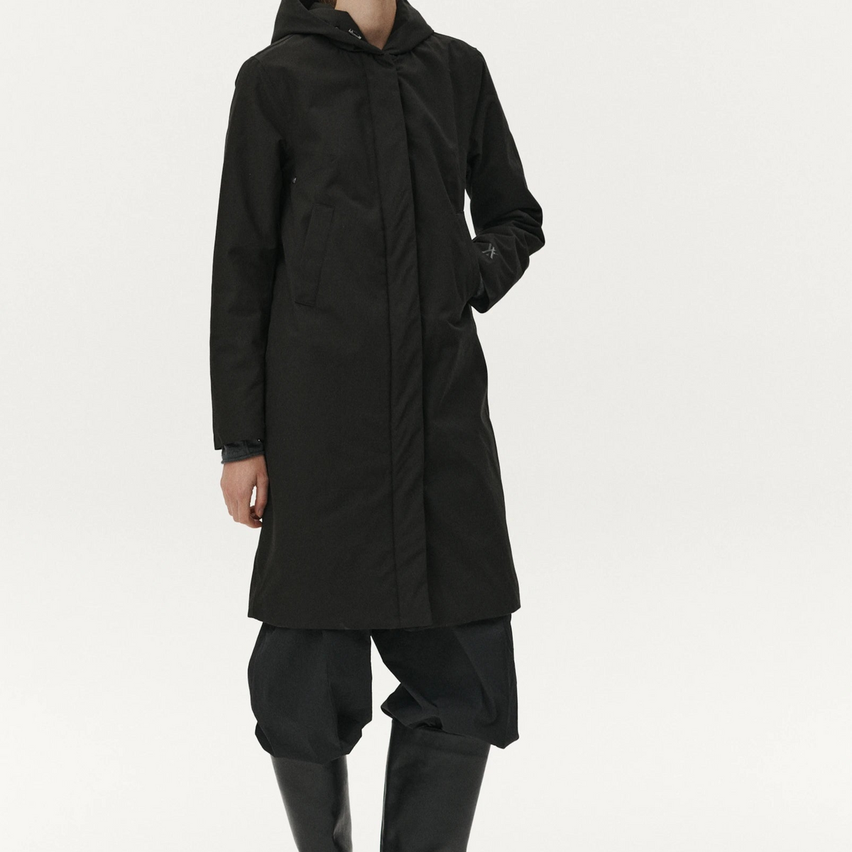 Welter Shelter Not So Long Tube Polyrayon Black Parka - FREE 24h ...