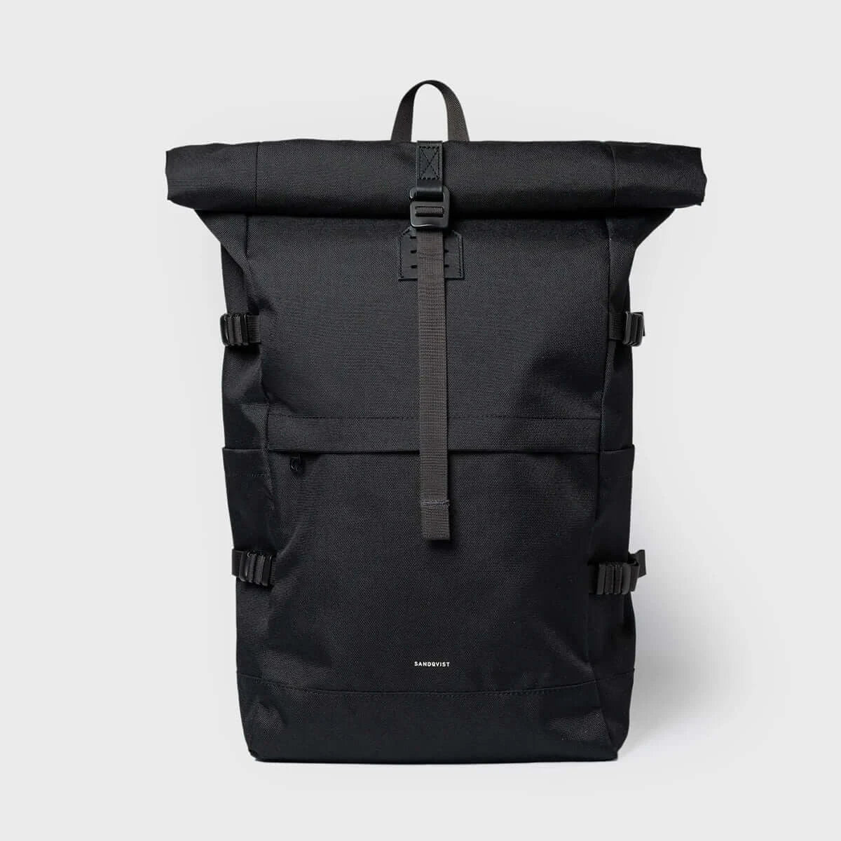 Sandqvist Icon Rolltop Backpack L Black Ryggsäck - GRATIS leverans ...